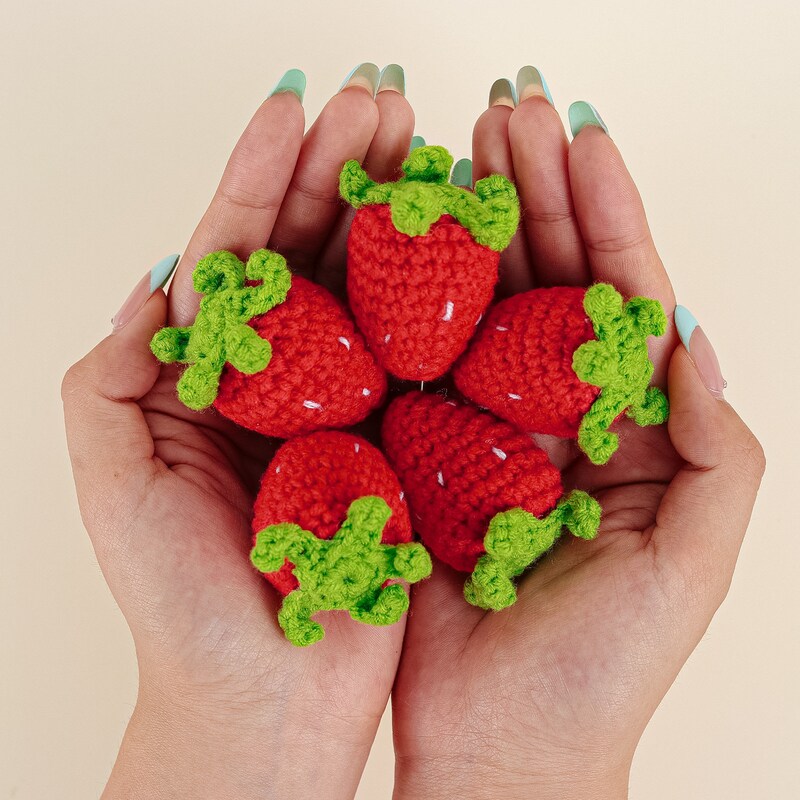 Crocheted Strawberry - Etsy