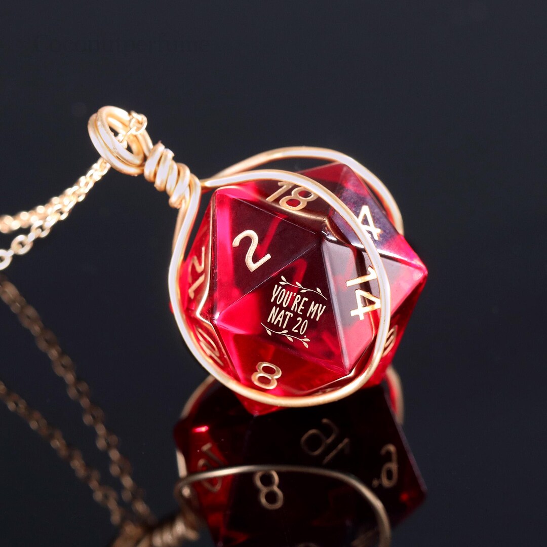 Custom Gemstone Dice - Crystal Wedding D20, DND Wedding Gift, Dungeons ...