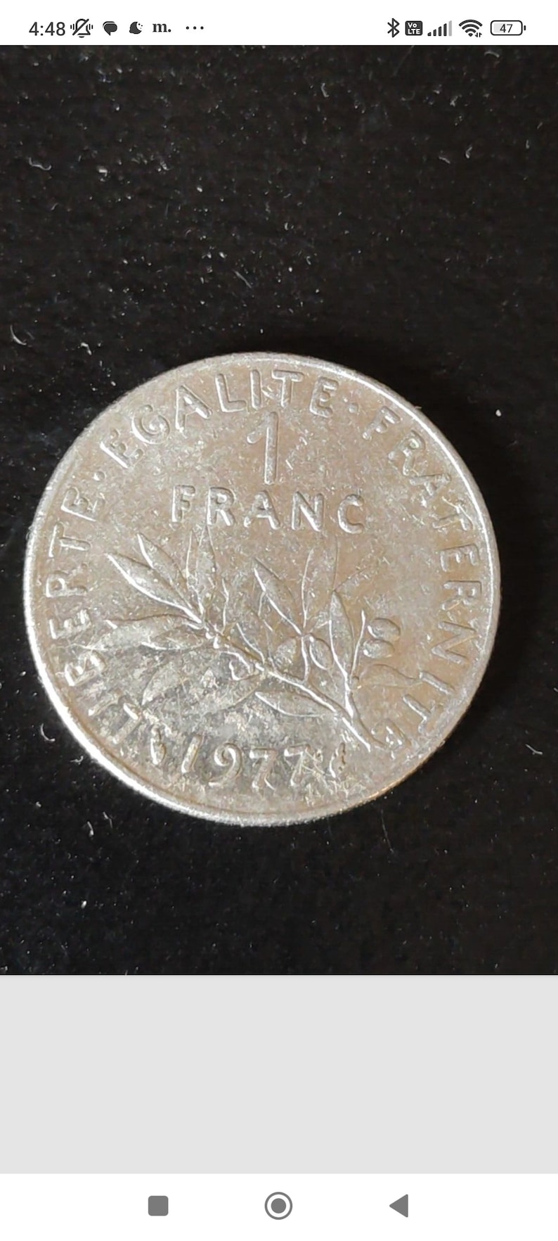 1 Franc Semeuse Coin 1977, France. - Etsy