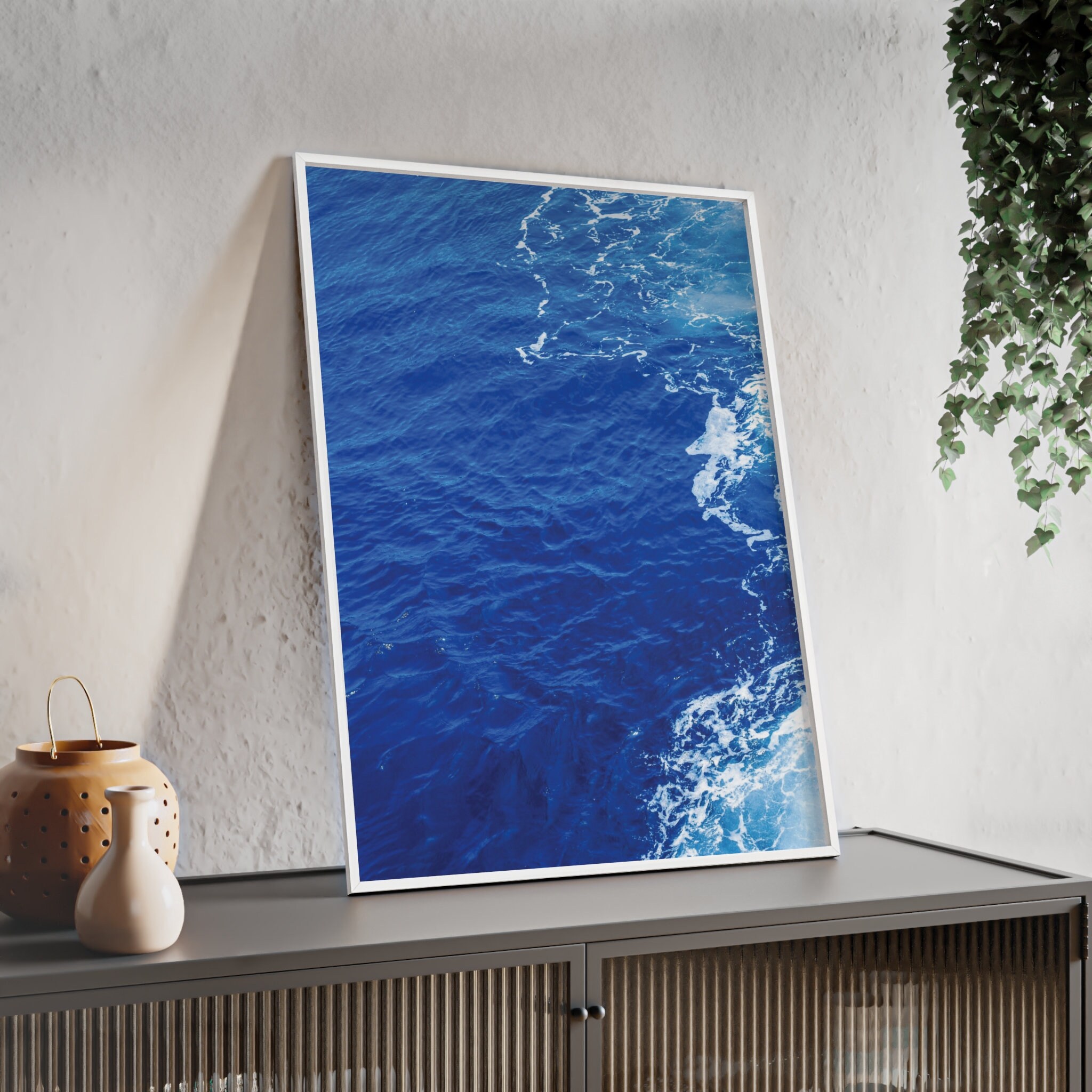 Ocean Blue: Rhythms of the Sea / Posters With Wooden Frame - Etsy