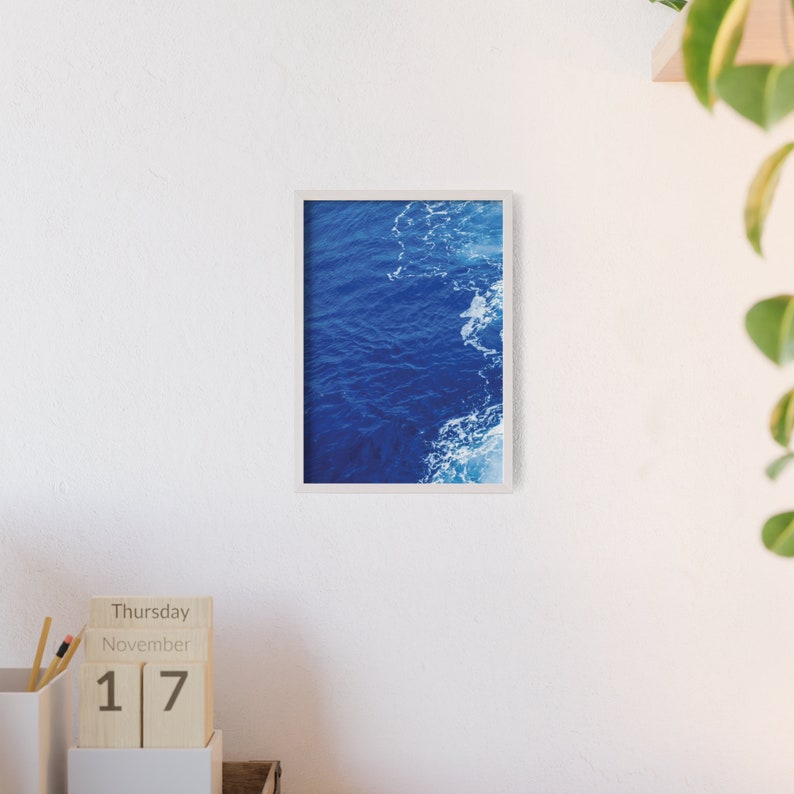 Ocean Blue: Rhythms of the Sea / Posters With Wooden Frame - Etsy