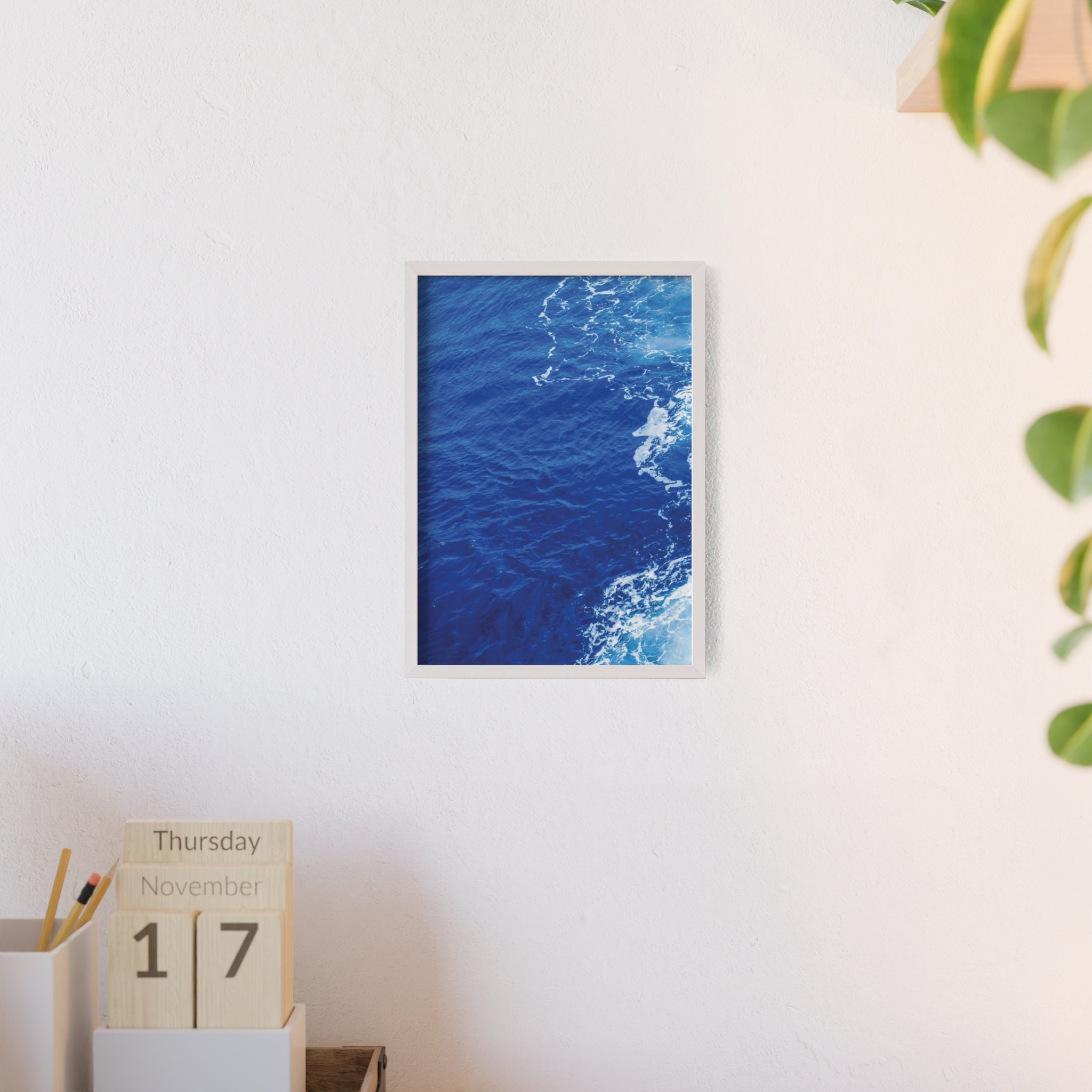 Ocean Blue: Rhythms of the Sea / Posters With Wooden Frame - Etsy