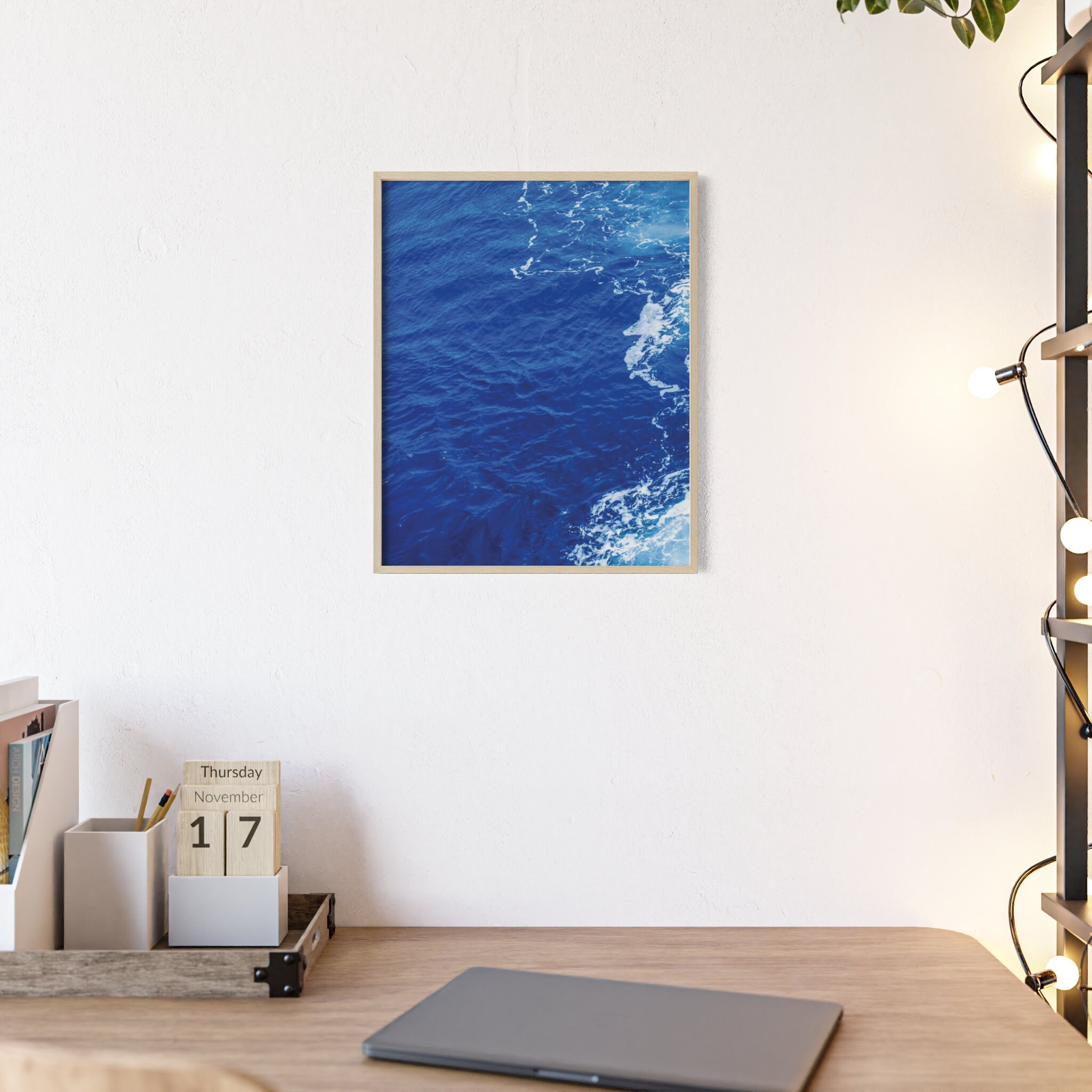 Ocean Blue: Rhythms of the Sea / Posters With Wooden Frame - Etsy