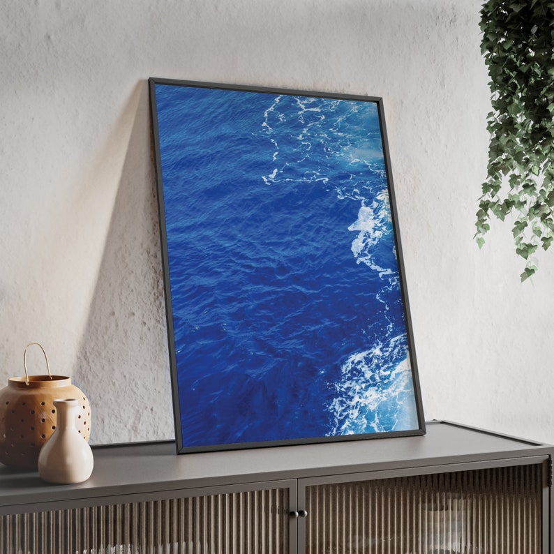 Ocean Blue: Rhythms of the Sea / Posters With Wooden Frame - Etsy