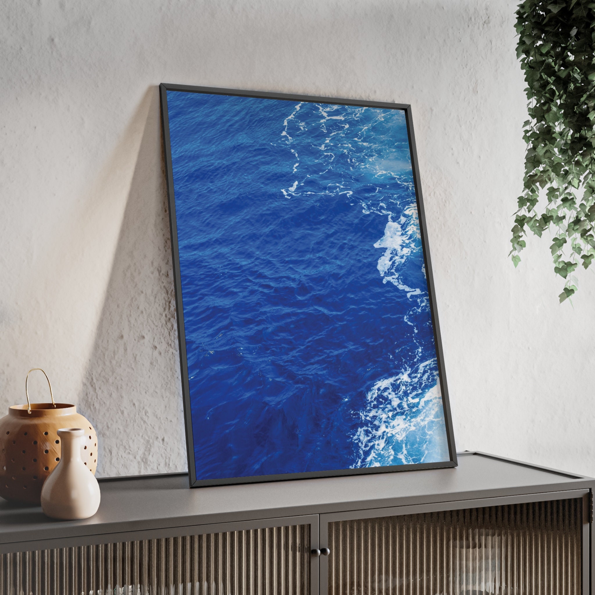Ocean Blue: Rhythms of the Sea / Posters With Wooden Frame - Etsy