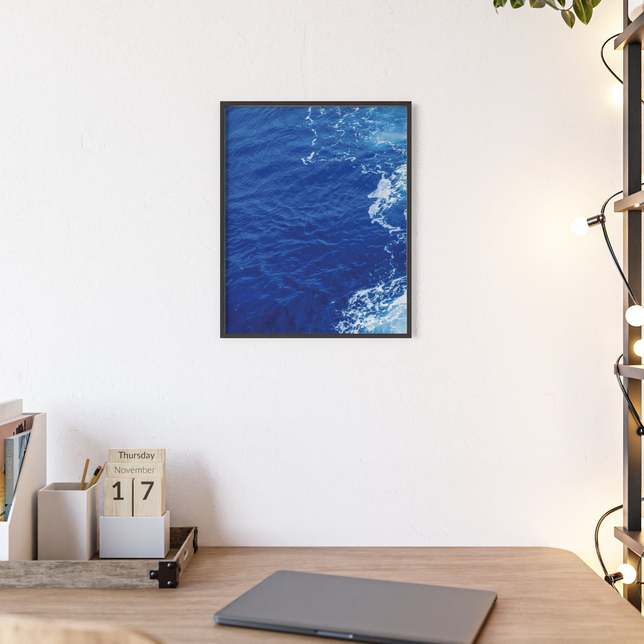 Ocean Blue: Rhythms of the Sea / Posters With Wooden Frame - Etsy