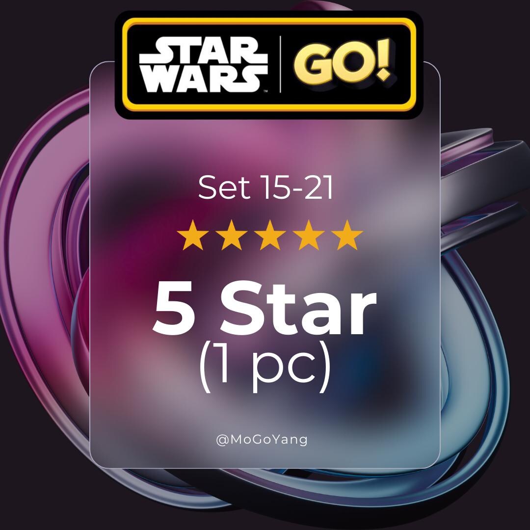 Mogo Star Wars 5 Star Sticker Set 15-21 (1 Pc) - Etsy