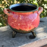 Ceramic Black Cauldron - Etsy