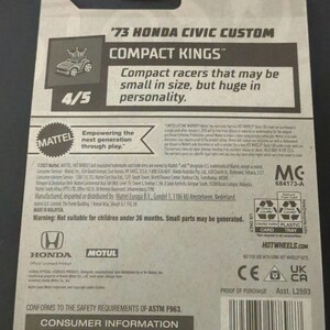 1973 Honda Civic Custom (compact Kings) Blue - Etsy