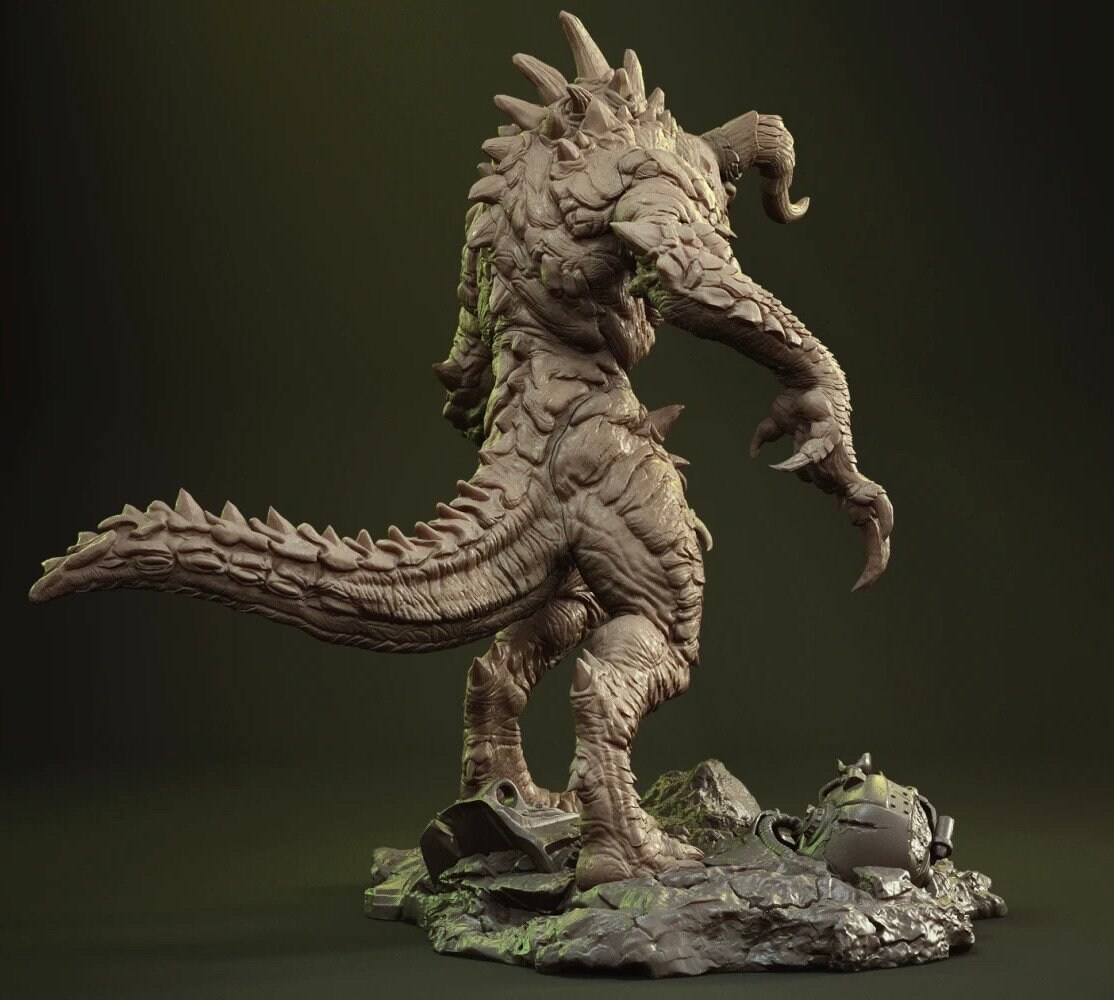 Deathclaw Fallout Series Resin Printed Statue Action Figure Diorama ...