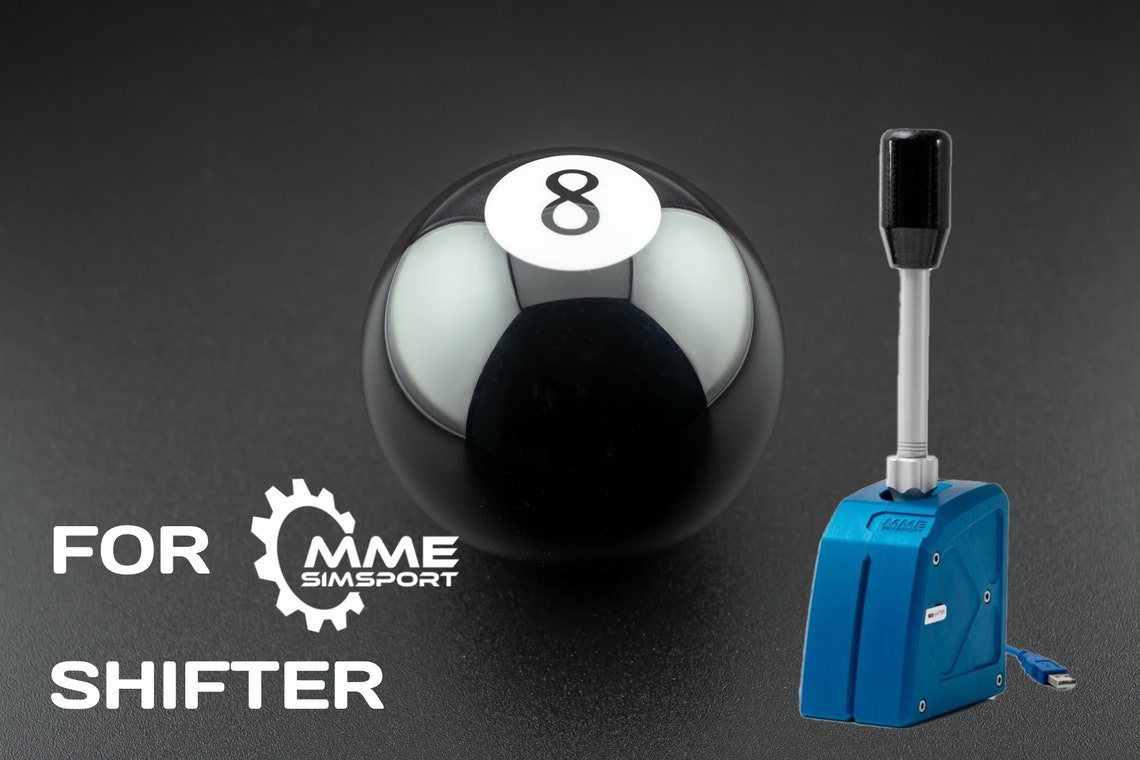 Sim Racing/jdm Manual Shift Knob 8 Ball | Compatible With Simagic Ds-8x ...