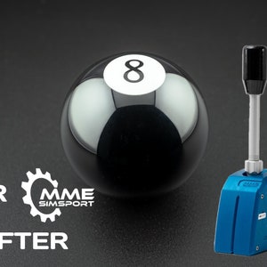 Sim Racing/jdm Manual Shift Knob 8 Ball | Compatible With Simagic Ds-8x ...