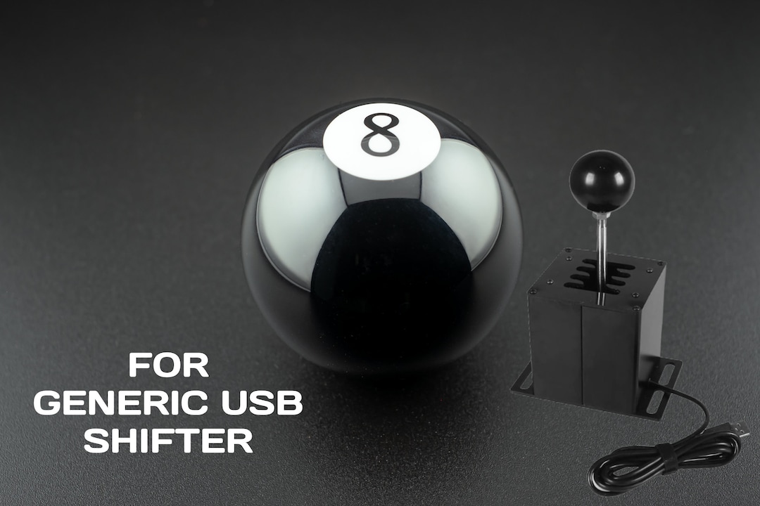 Sim Racing/jdm Manual Shift Knob 8 Ball | Compatible With Simagic Ds-8x ...