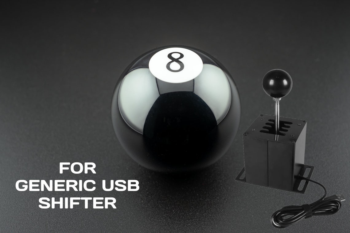 Sim Racing/jdm Manual Shift Knob 8 Ball Compatible With Simagic Ds-8x ...