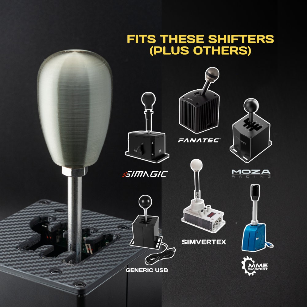 Sim Racing/jdm Manual Shift Knob | Compatible With Generic USB, Fanatec ...