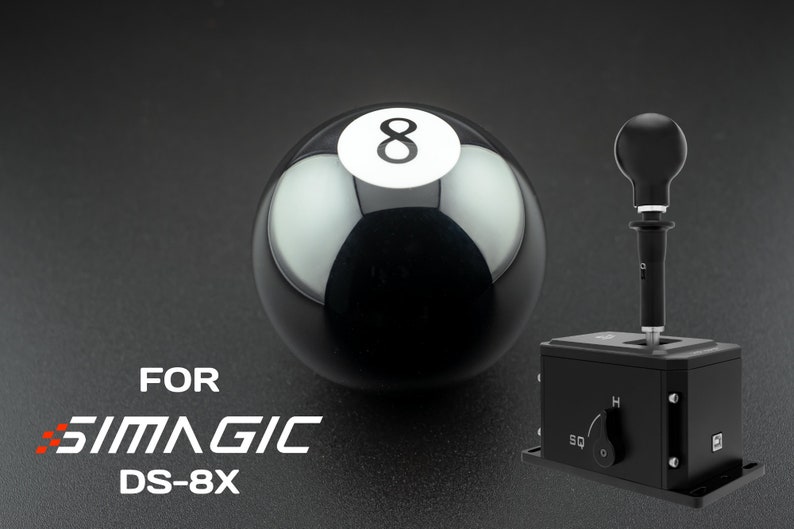 Sim Racing/jdm Manual Shift Knob 8 Ball | Compatible With Simagic Ds-8x ...