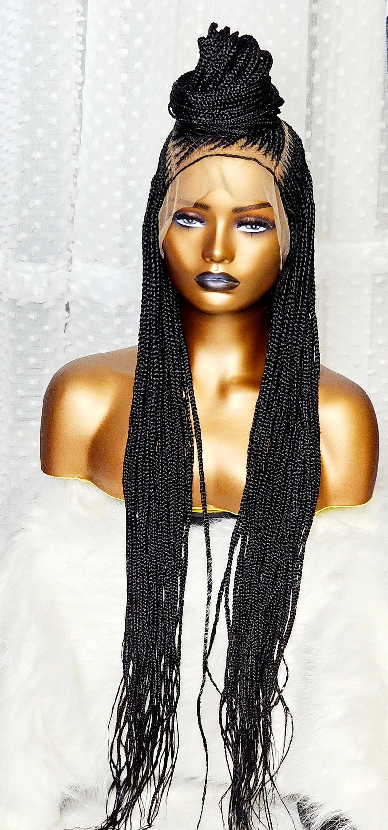 Braided Cornrow Wig - Etsy