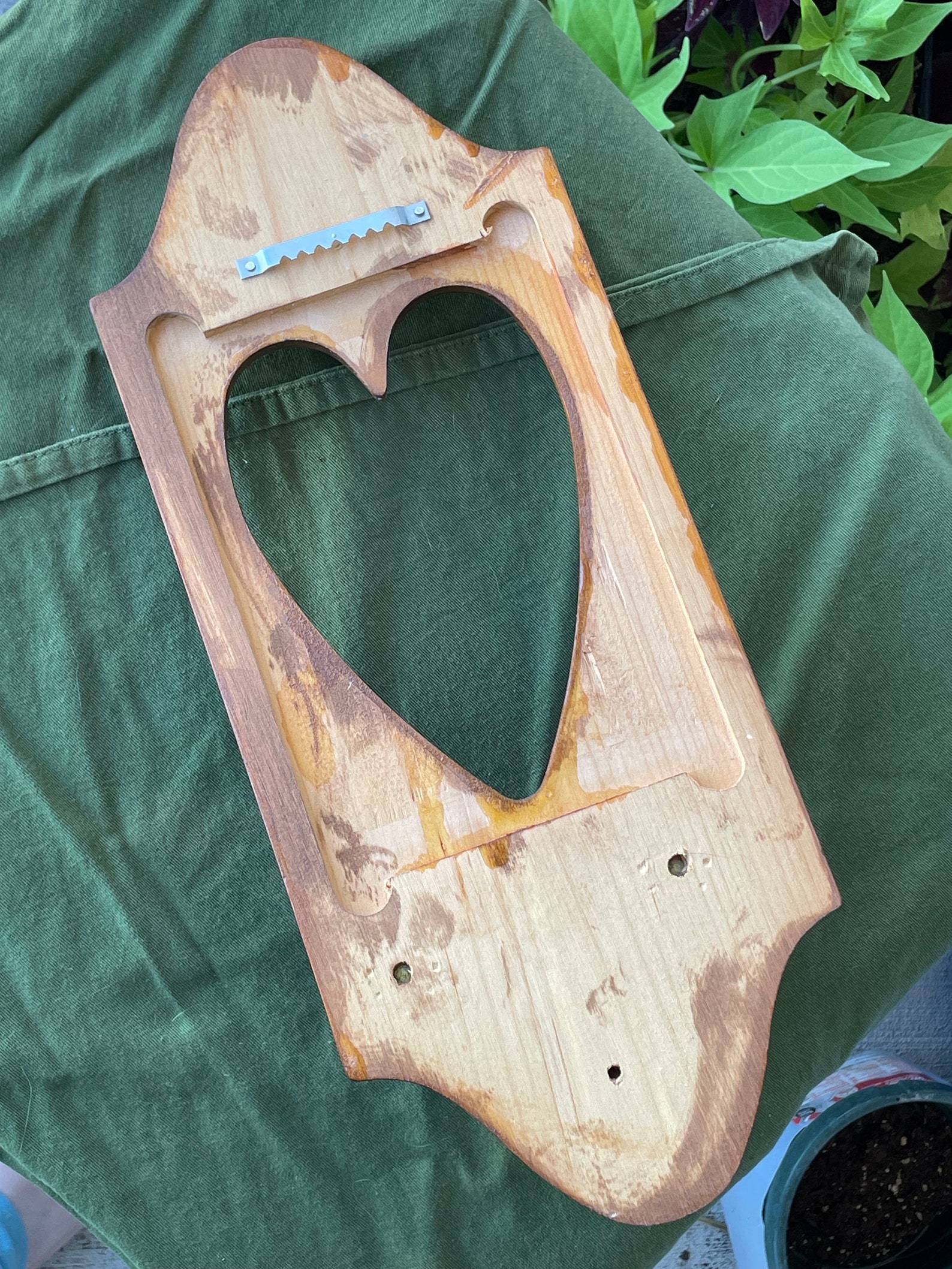 Wood Wall Sconce With Shelf, Peg, and Heart Shaped Cutout - Etsy