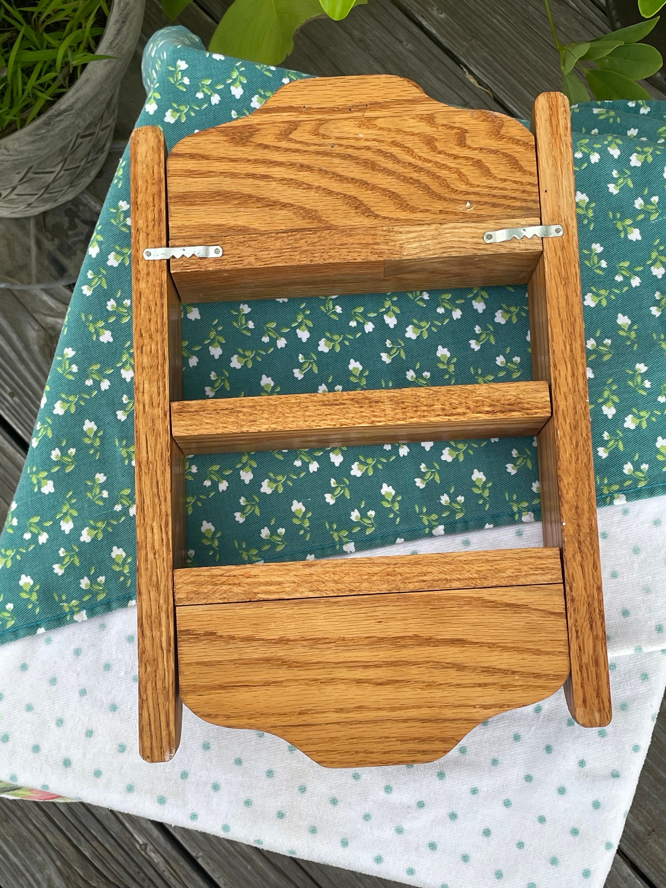 Wood Shelf Spice Rack Vintage Wall Decor With Heart Motif - Etsy