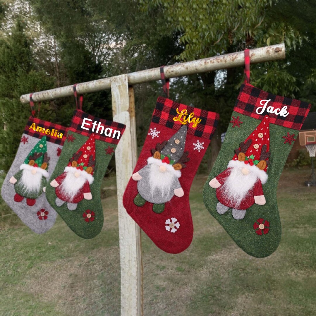 2024 Custom Name Christmas Stocking, Personalized Christmas Stockings ...