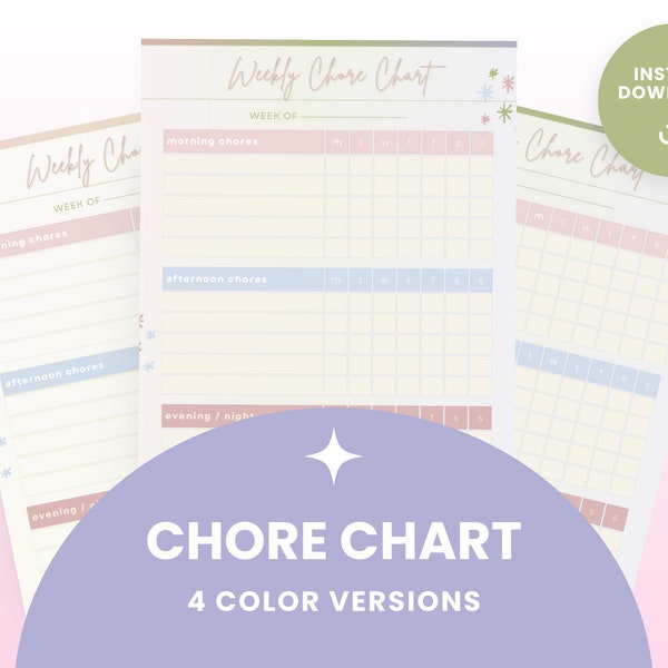 Chore Chart Aesthetic - Etsy