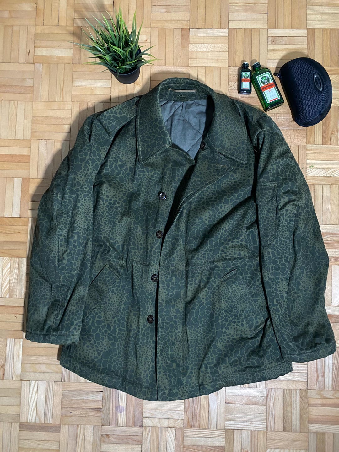 Vintage 1989 Polish Military Winter Camo Jacket - Etsy