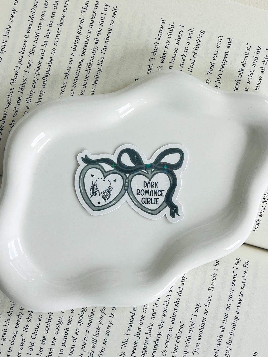 Dark Romance Girlie Locket Sticker - Holographic Sticker - Romance ...