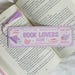 Book Lovers Club Ticket Bookmark | Girly | Girlie | Bookish - Etsy