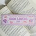 Book Lovers Club Ticket Bookmark | Girly | Girlie | Bookish - Etsy
