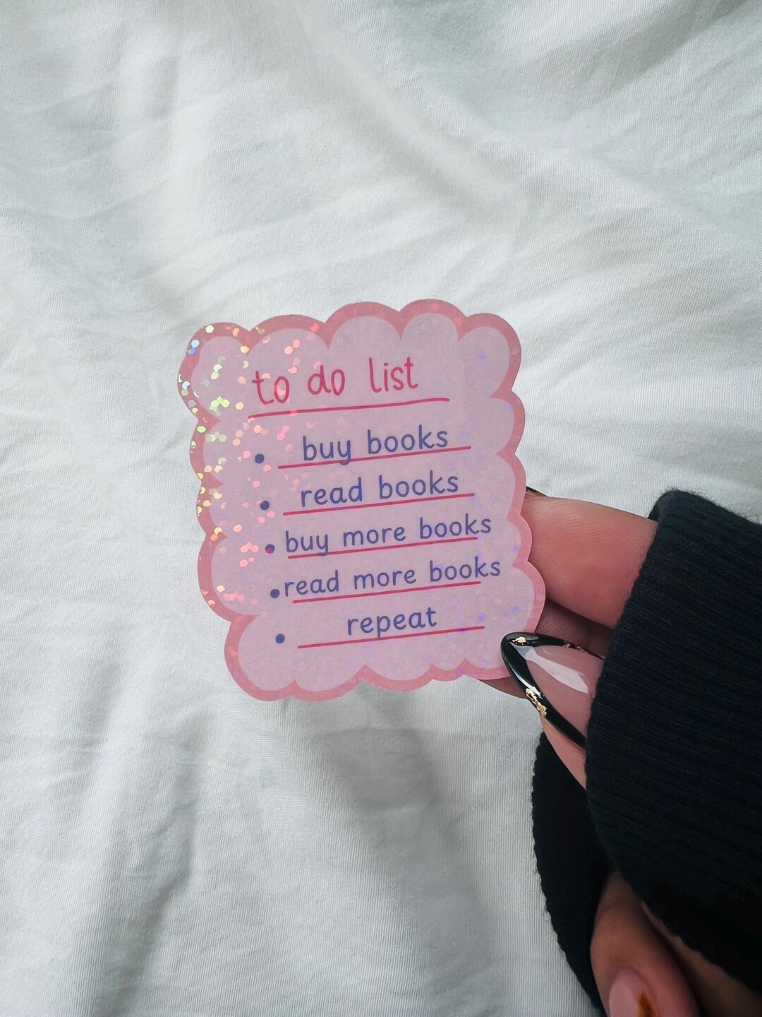 To Do List Sticker - Read Books - Buy Books - Holographic Sticker ...