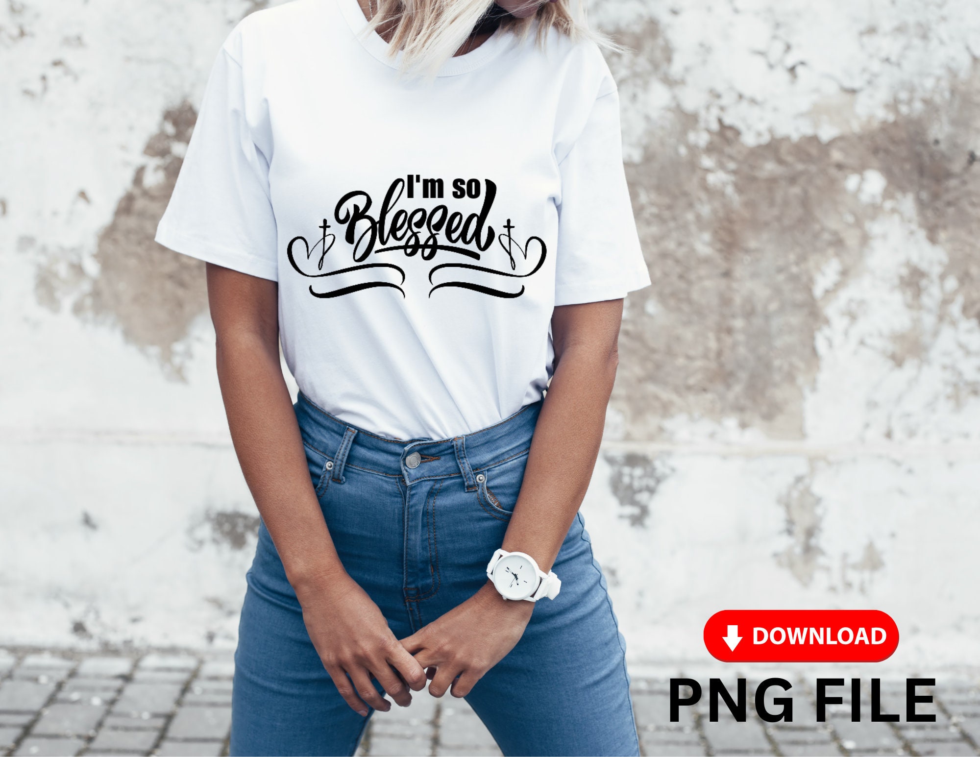 I'm so Blessed Png, Christian Png, Appreciation Gift, I'm so Blessed ...