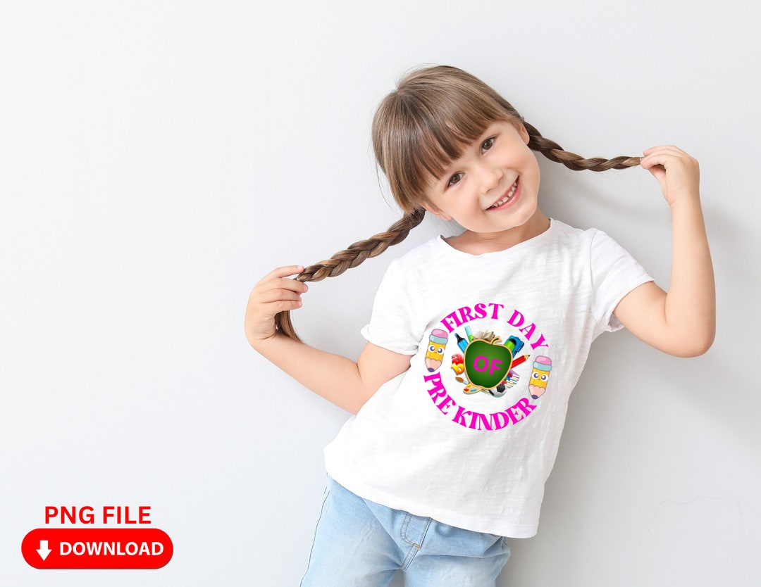 Pre K PNG, First Day of Pre Kinder Bundle PNG for Pre K 3 Pre K 4 ...