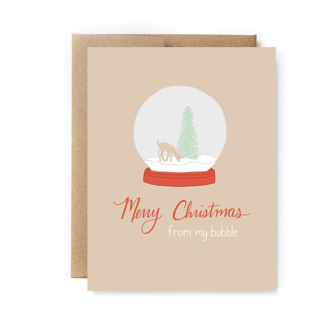 Social Distancing Christmas Card Social Distancing Holiday Card 2020 ...