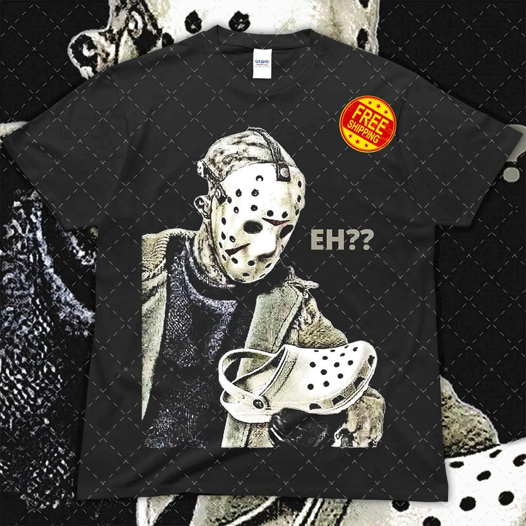 Jason Voorhees Crocs Funny Horror Movie T-shirt, Halloween Shirt Gift ...