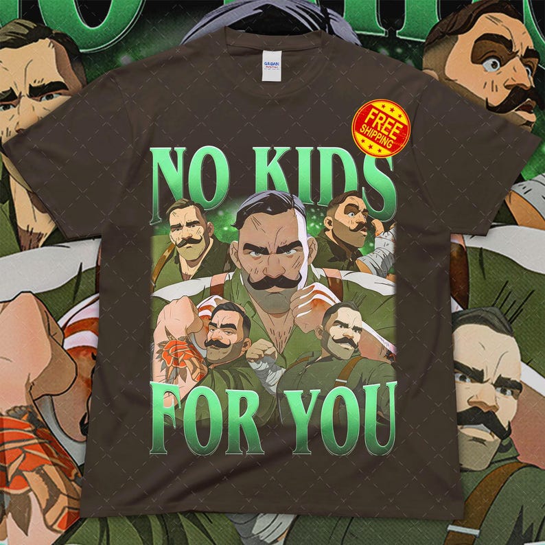 PUNCH UP DISPATCH No Kids for You Video Game Shirt, Punch up Custom T ...
