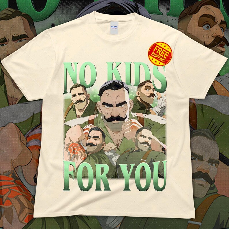 PUNCH UP DISPATCH No Kids for You Video Game Shirt, Punch up Custom T ...