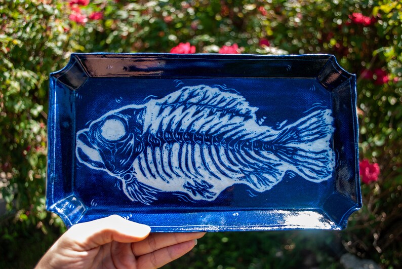 Fish Bone Tray Dish set of 2 - Etsy