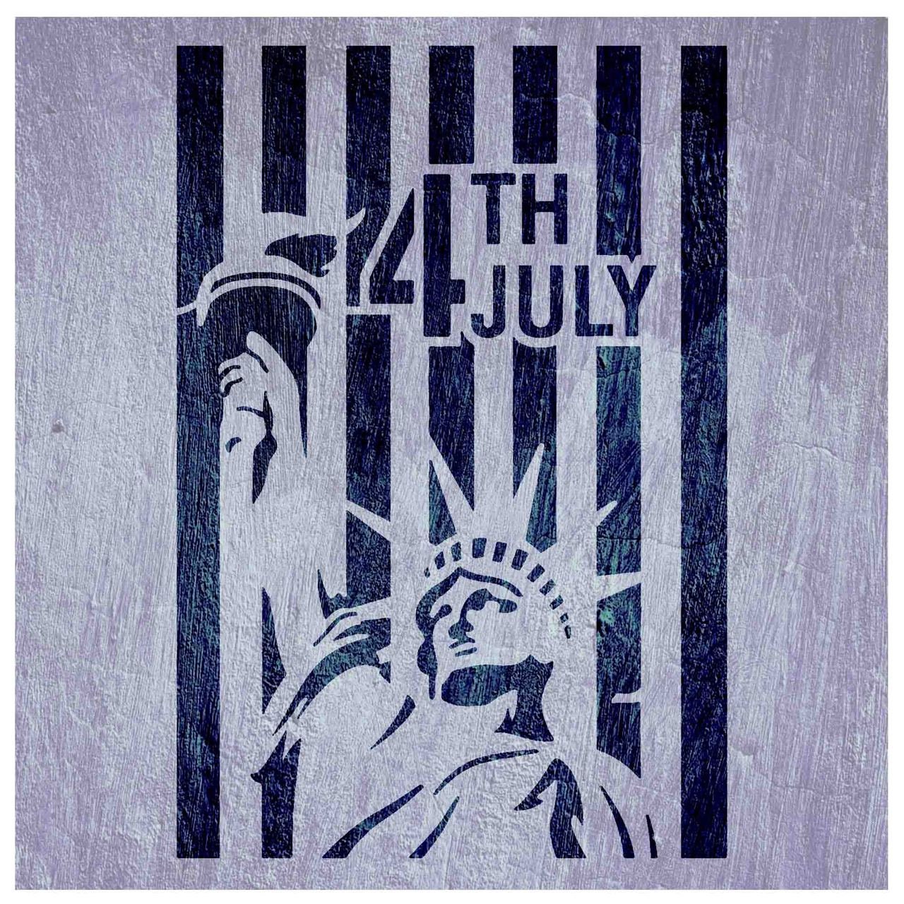 4th Of July Stencil Reusable Stencil For Home Decor Art Craft Size
