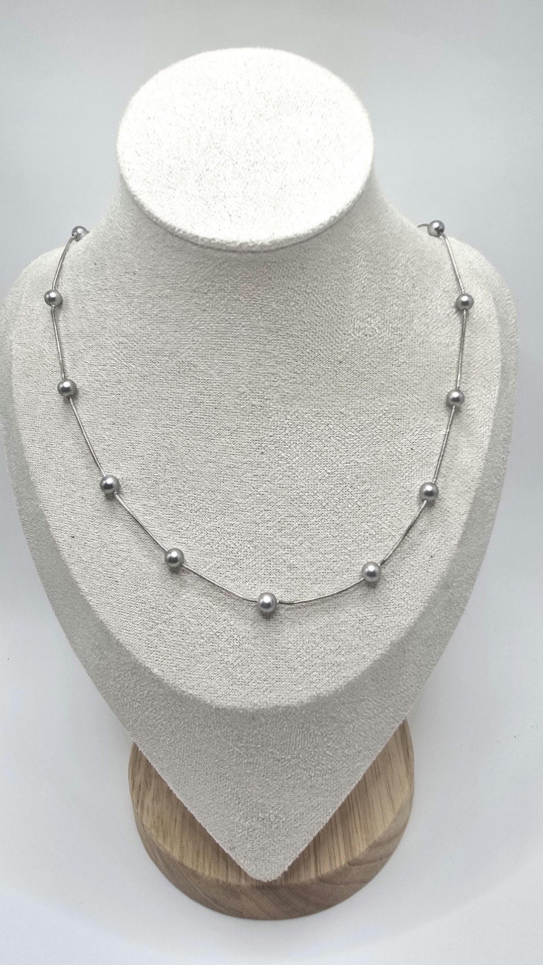 Vintage Authentic Silver Pearl, Sterling Silver 925 Necklace. Marked ...