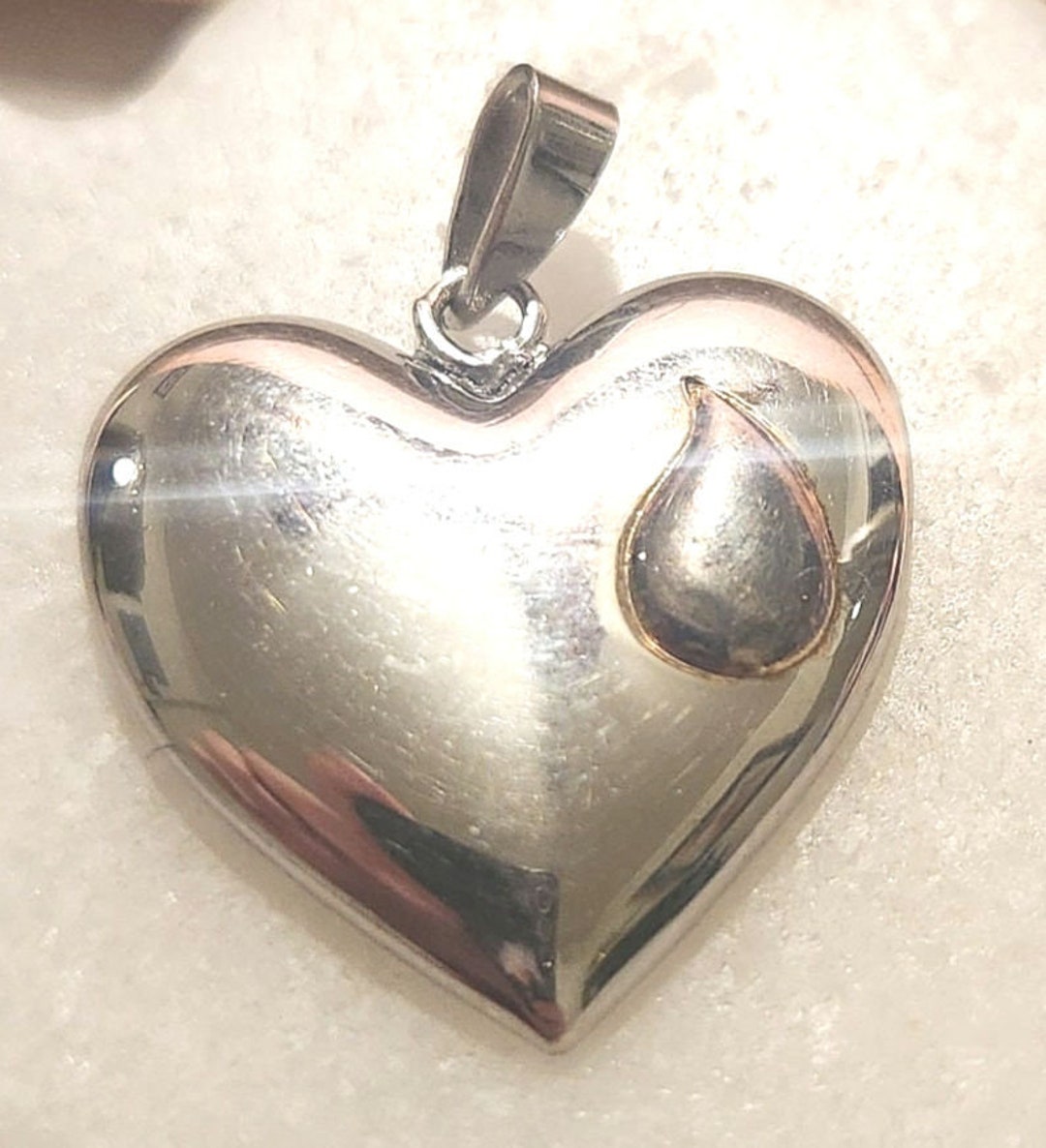 In Memoriam Engraved Sterling Silver Heart Pendant. Engraved Heart With ...