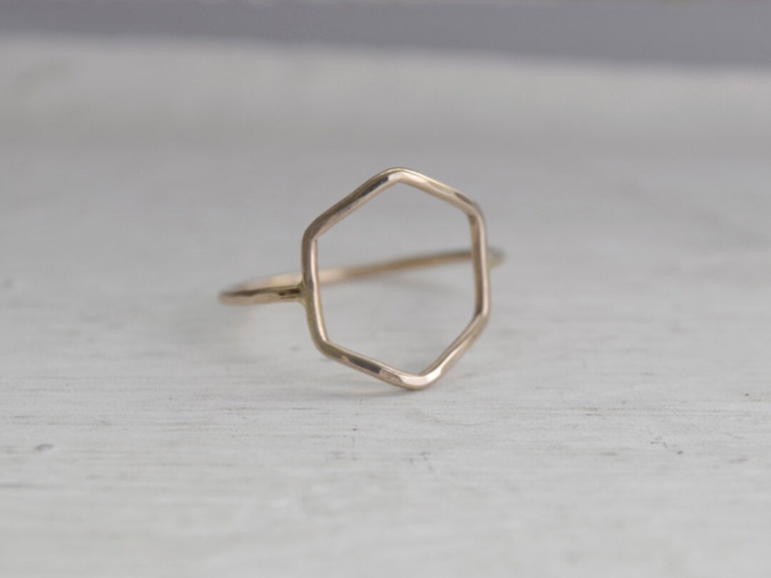 Hexagon Ring - Etsy