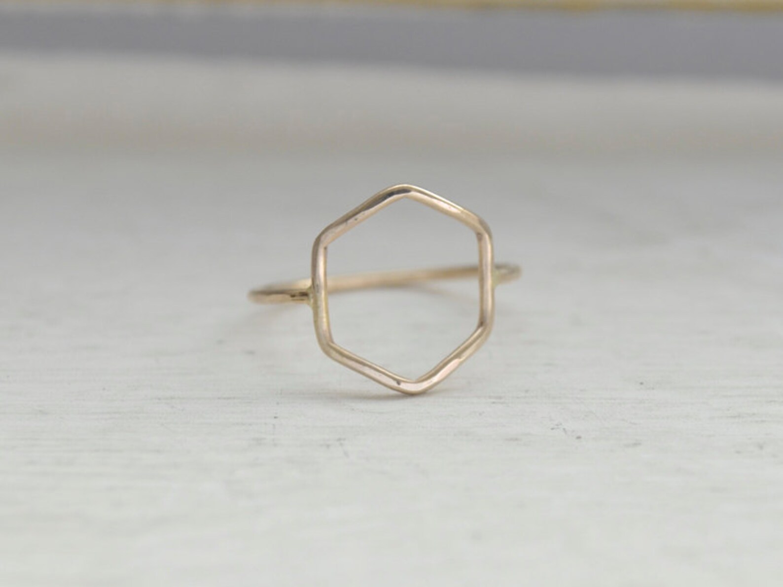Hexagon Ring | Etsy