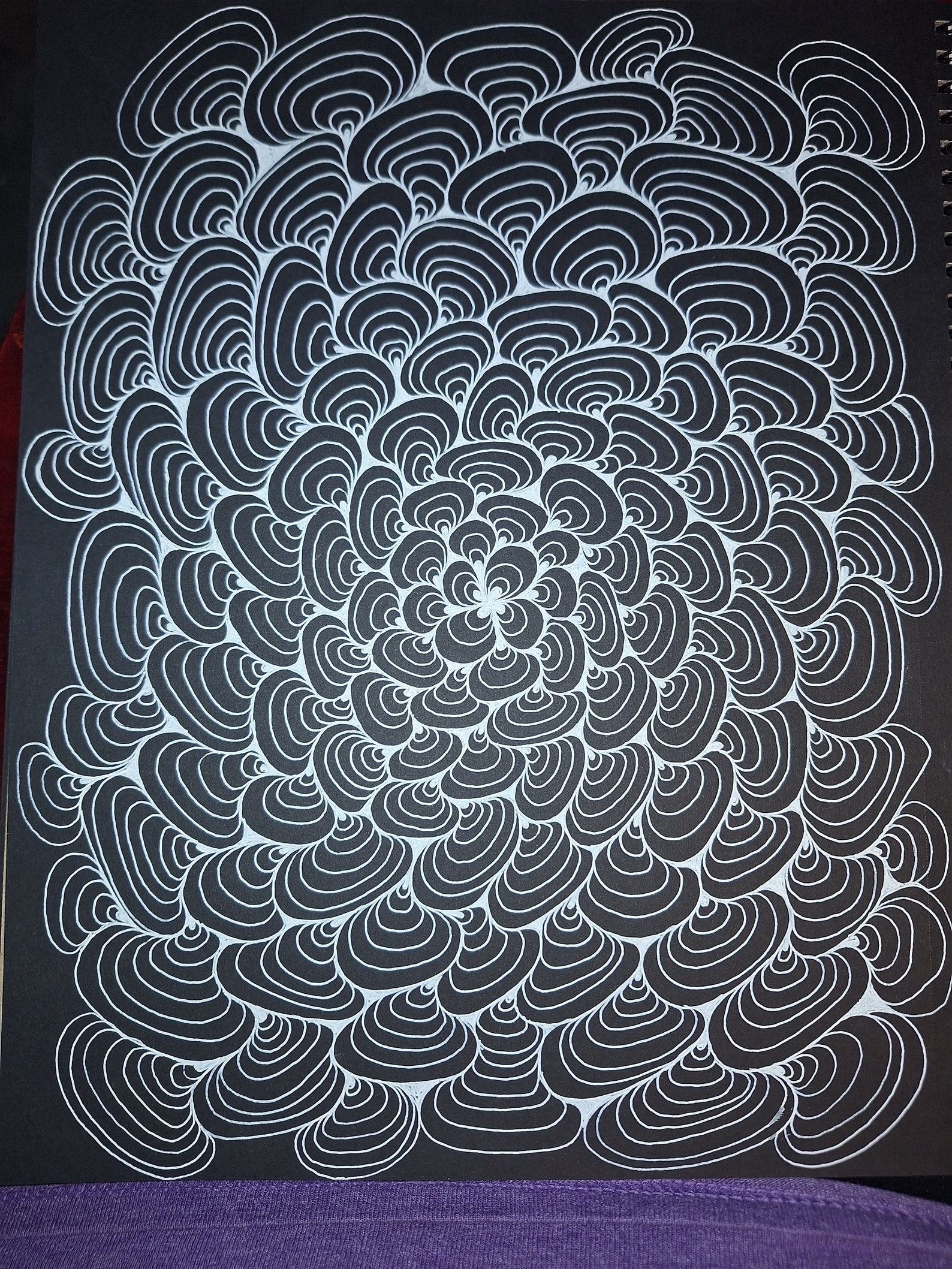 Original Zentangle Art Hand Drawn Pen and Ink Wall Art Design, Doodle ...