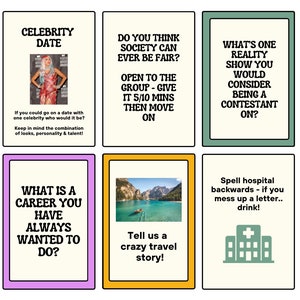 Fun Conversation Starting Prompt Cards for Groups. - Etsy