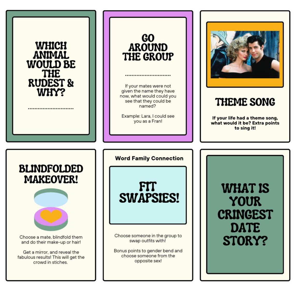 Fun Conversation Starting Prompt Cards for Groups. - Etsy