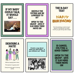 Fun Conversation Starting Prompt Cards for Groups. - Etsy