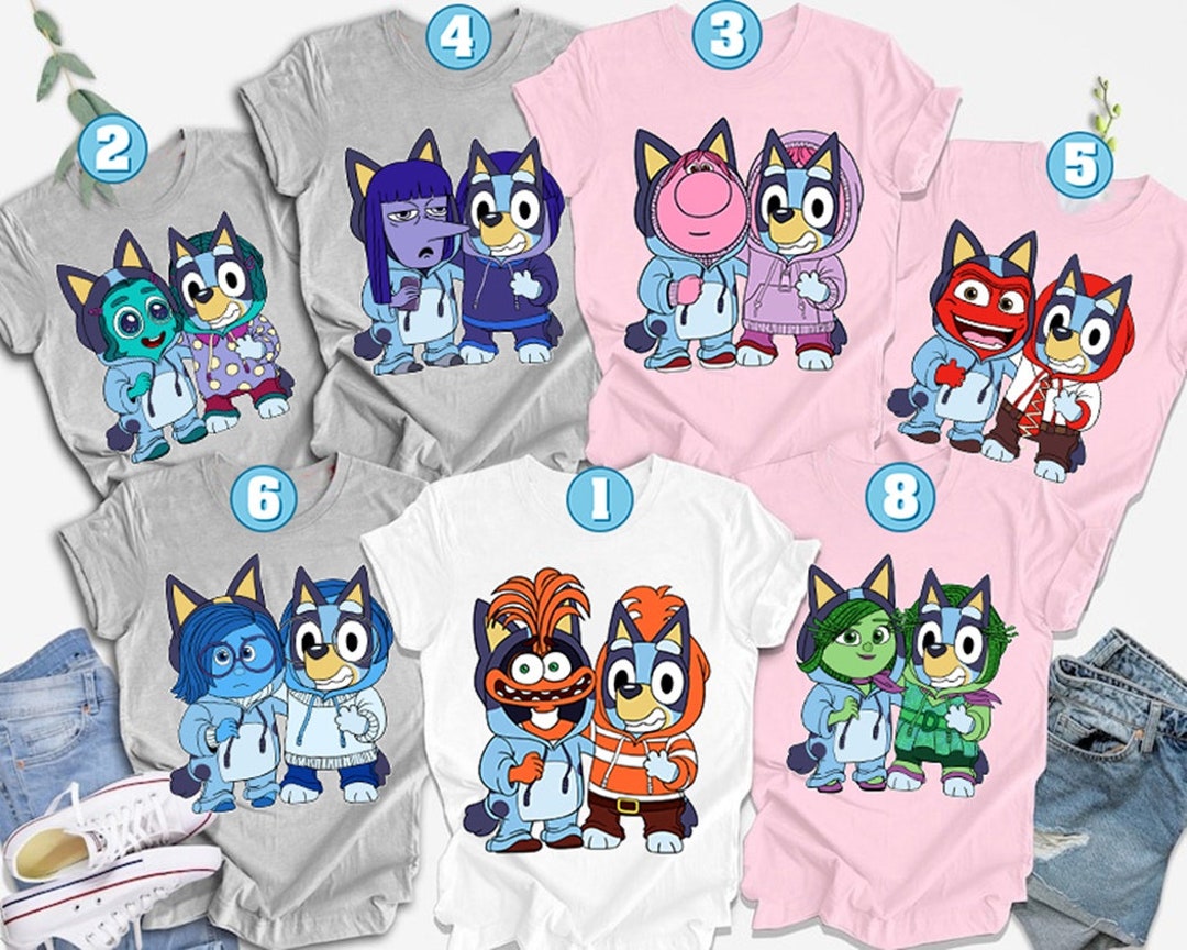 Bluey Inside Out Shirts, Inside Out It's OK to Feel Shirt, Disneyland ...