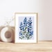 Bluebonnet Cross Stitch Pattern: Texas State Flower (PDF Download) - Etsy