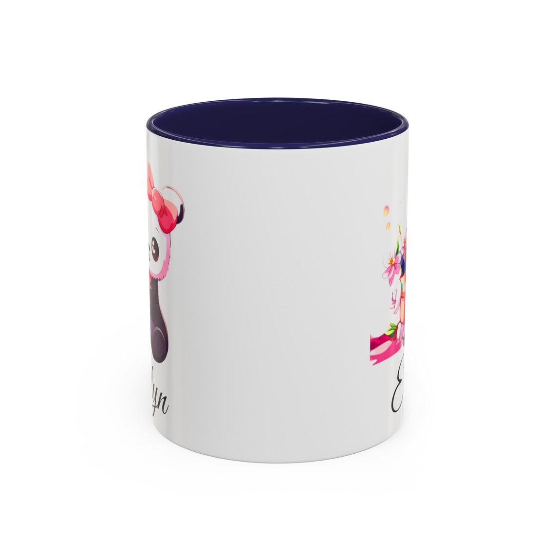 Personalized Panda Accent Coffee Mug, Custom Name, Kids Cup, Gift 11 Oz ...