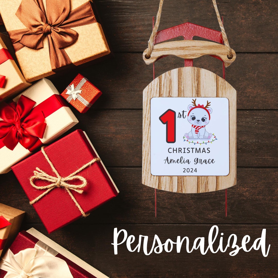Personalized Christmas Present, Tree Decoration, Gift for Her, Baby ...